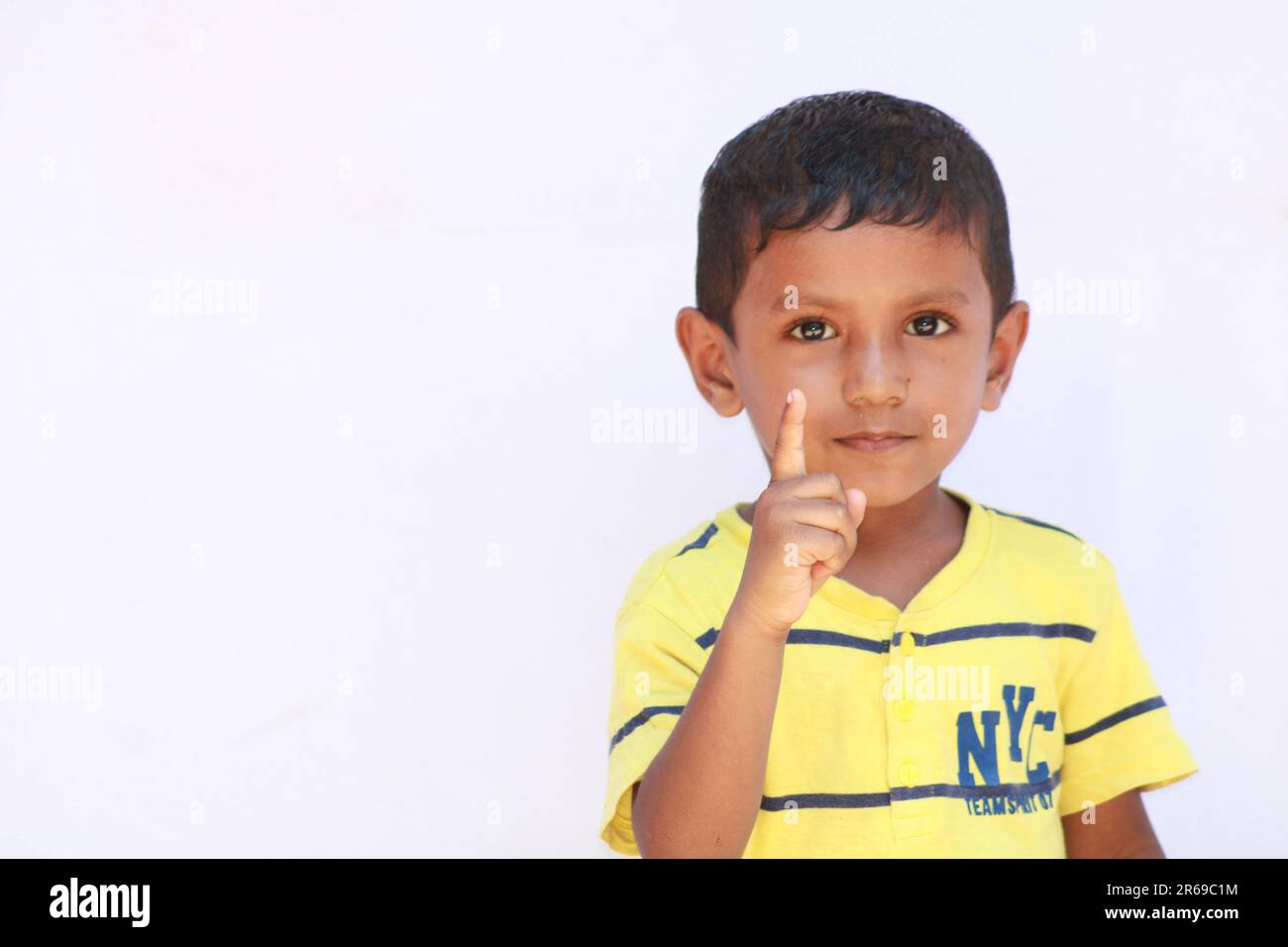 Indian children on white background Stock Photo - Alamy