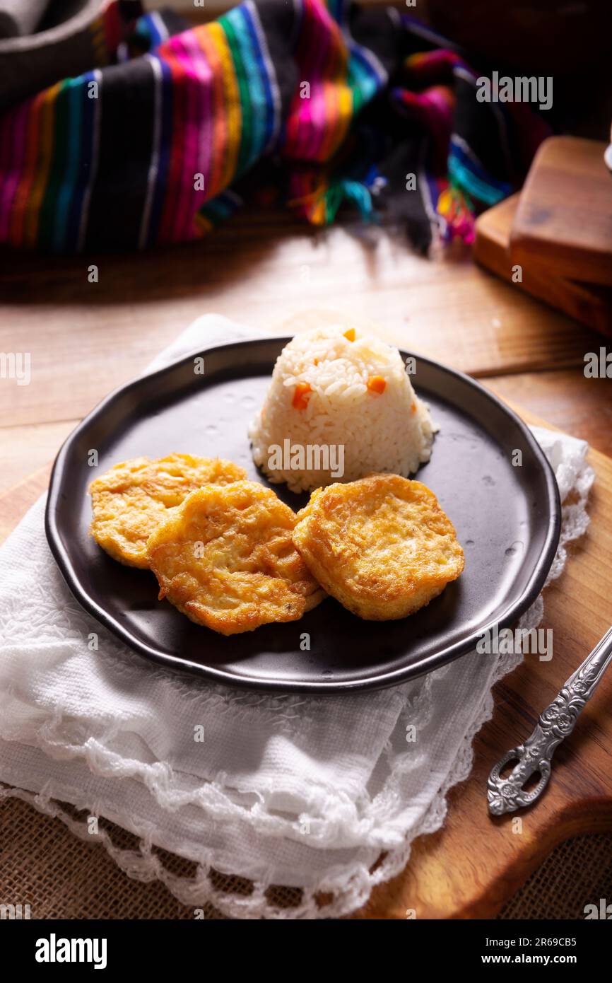 Tortitas de Pollo. Chicken pancakes. Popular recipe in Mexico and Latin ...