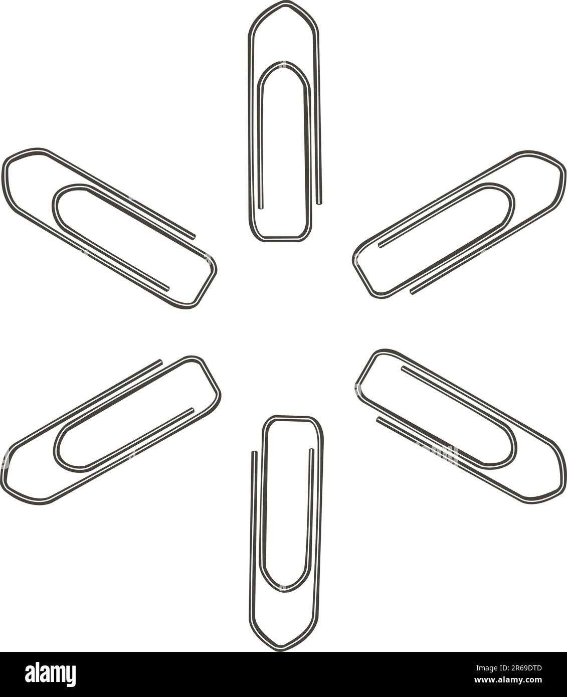 Realistic illustration paper clip - vector Stock Vector Image & Art - Alamy