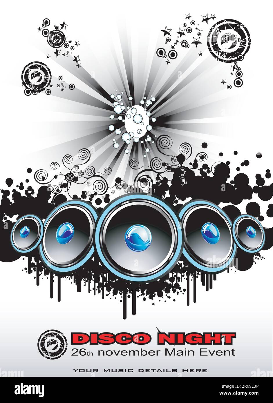 Big musical Event Disco Night template Stock Vector Image & Art - Alamy