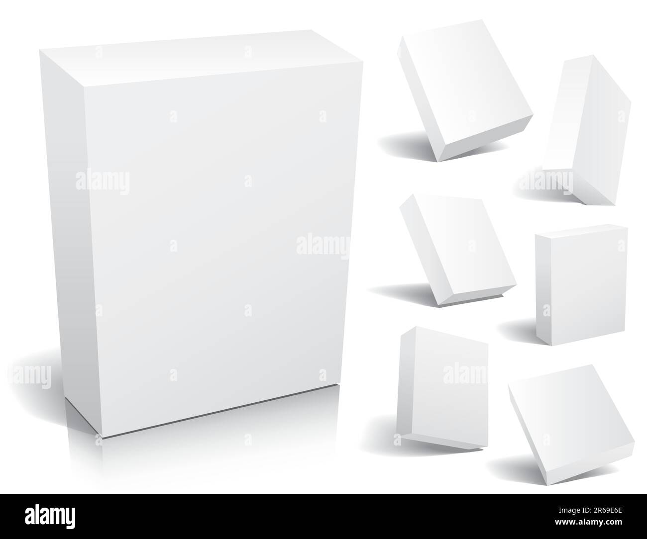 Blank 3d boxes ready to use in your designs Stock Vector Image & Art ...