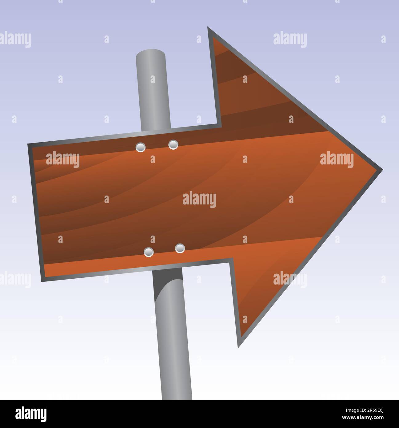 vector illustration of a wooden direction sign Stock Vector Image & Art ...