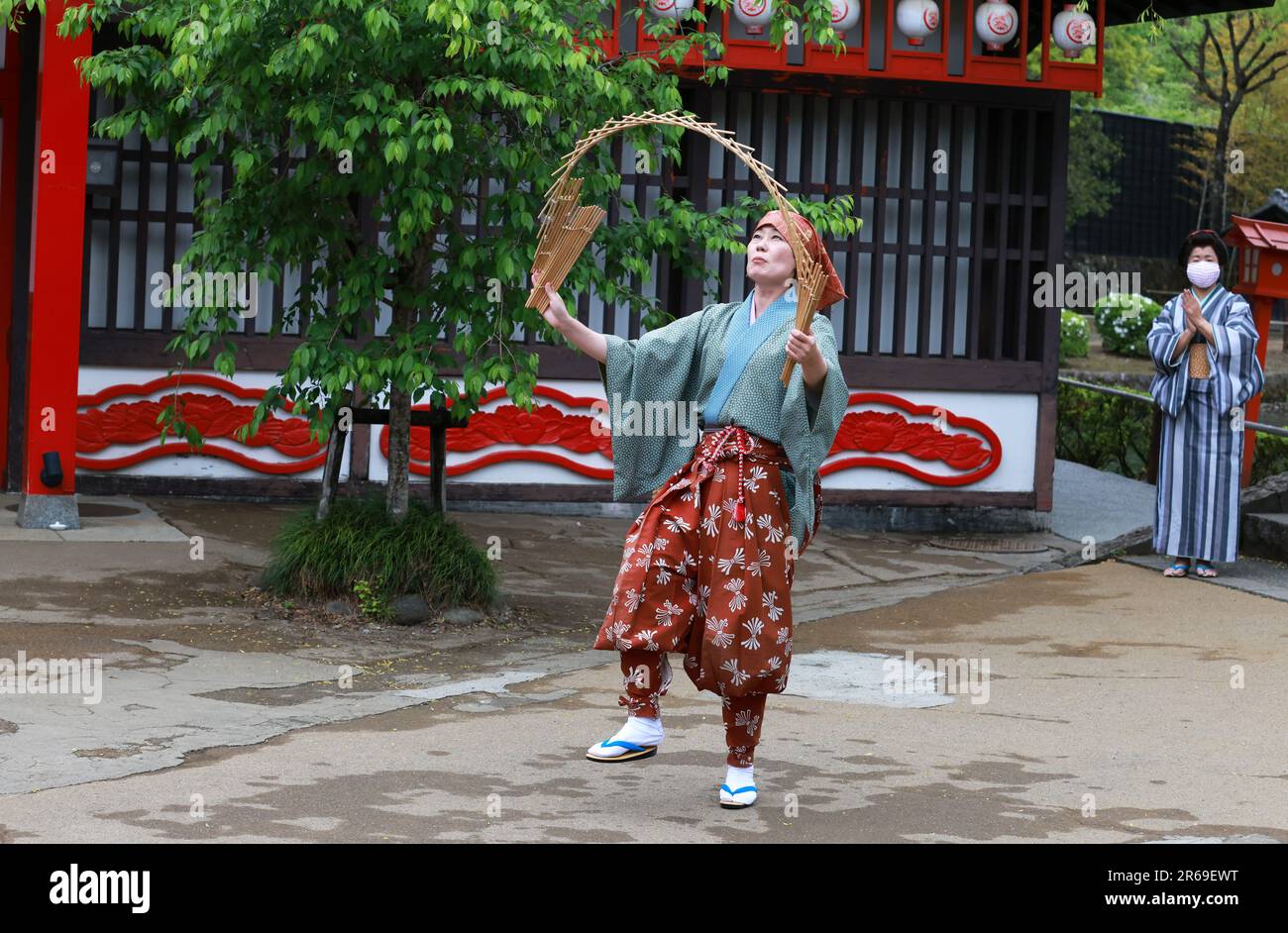 Nikko, Japan - May 1 2023: the unidentified artist dress like Geisha in ...