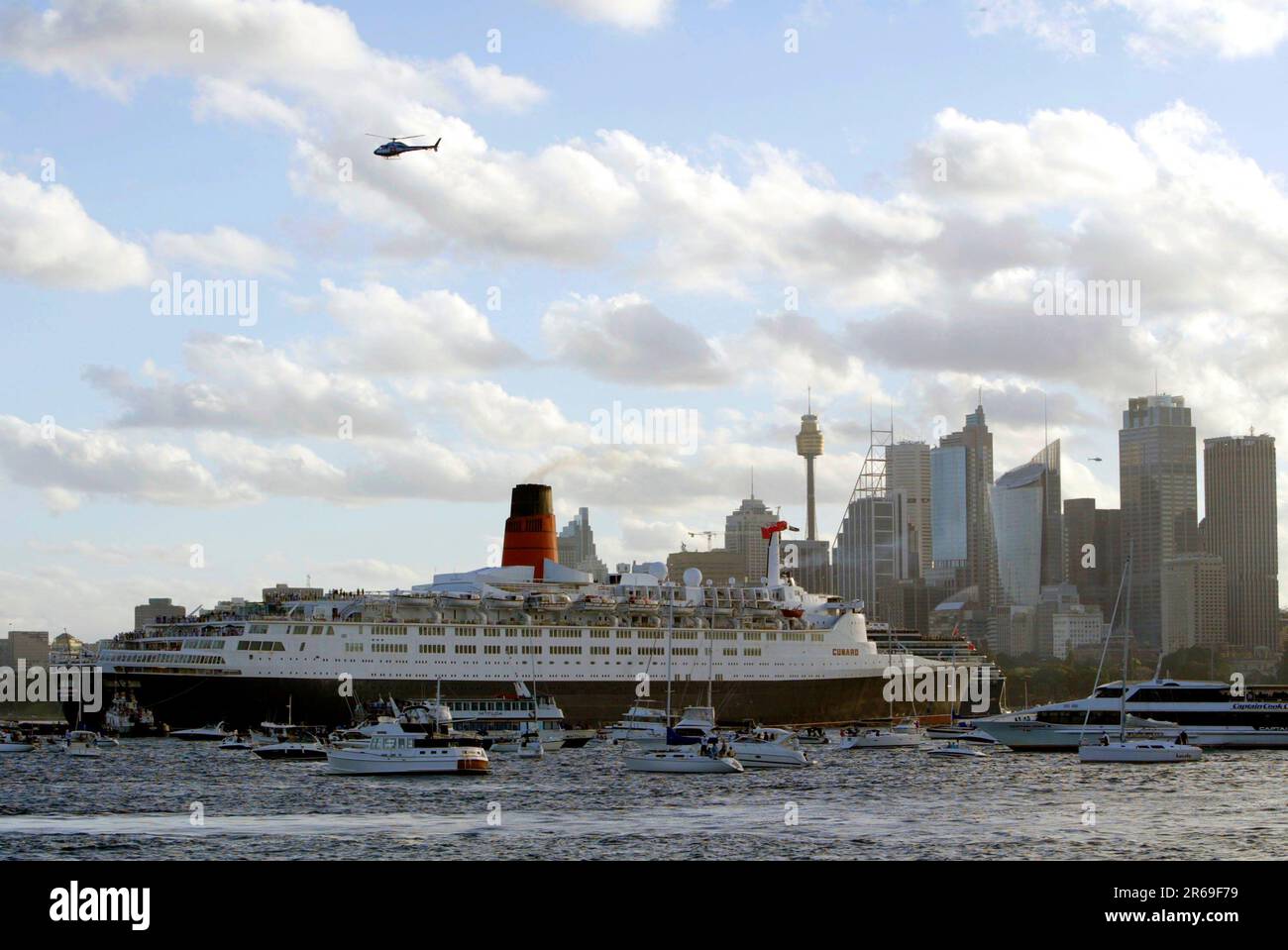 The QE2, the oldest ship in the Cunard fleet, makes her last visit to ...