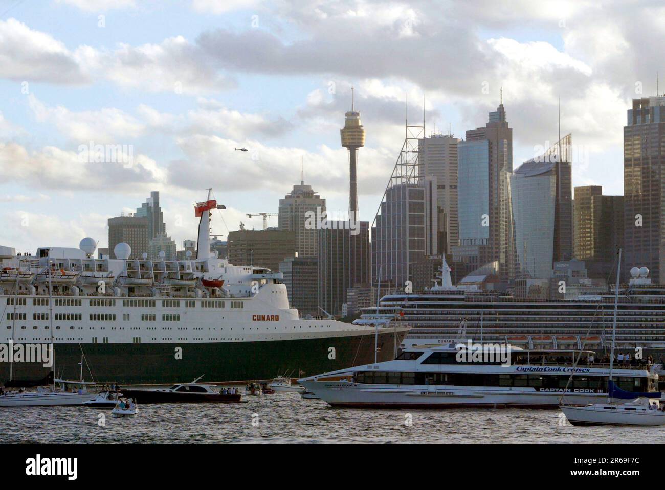 The QE2, the oldest ship in the Cunard fleet, makes her last visit to ...