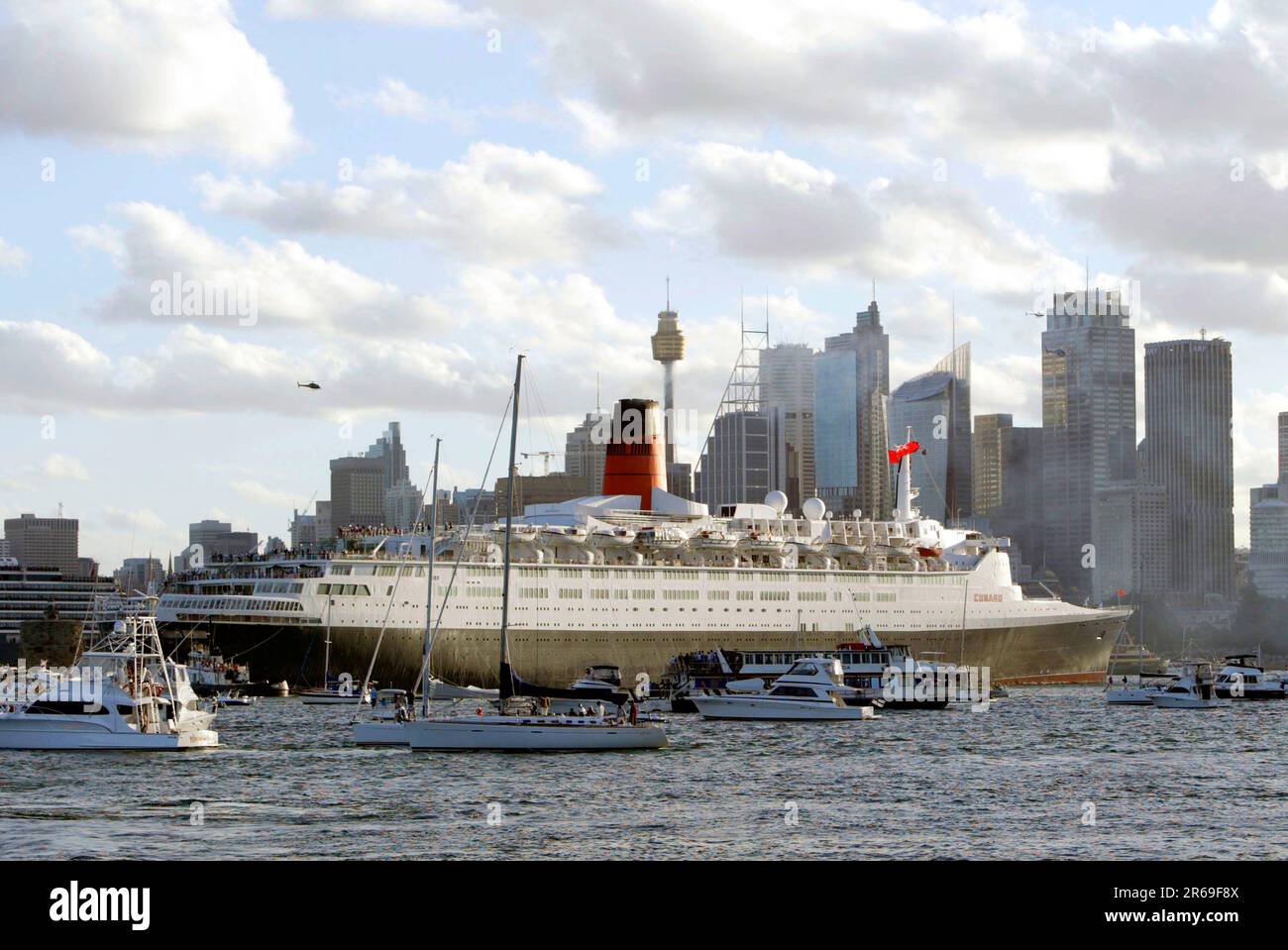 The QE2, the oldest ship in the Cunard fleet, makes her last visit to ...