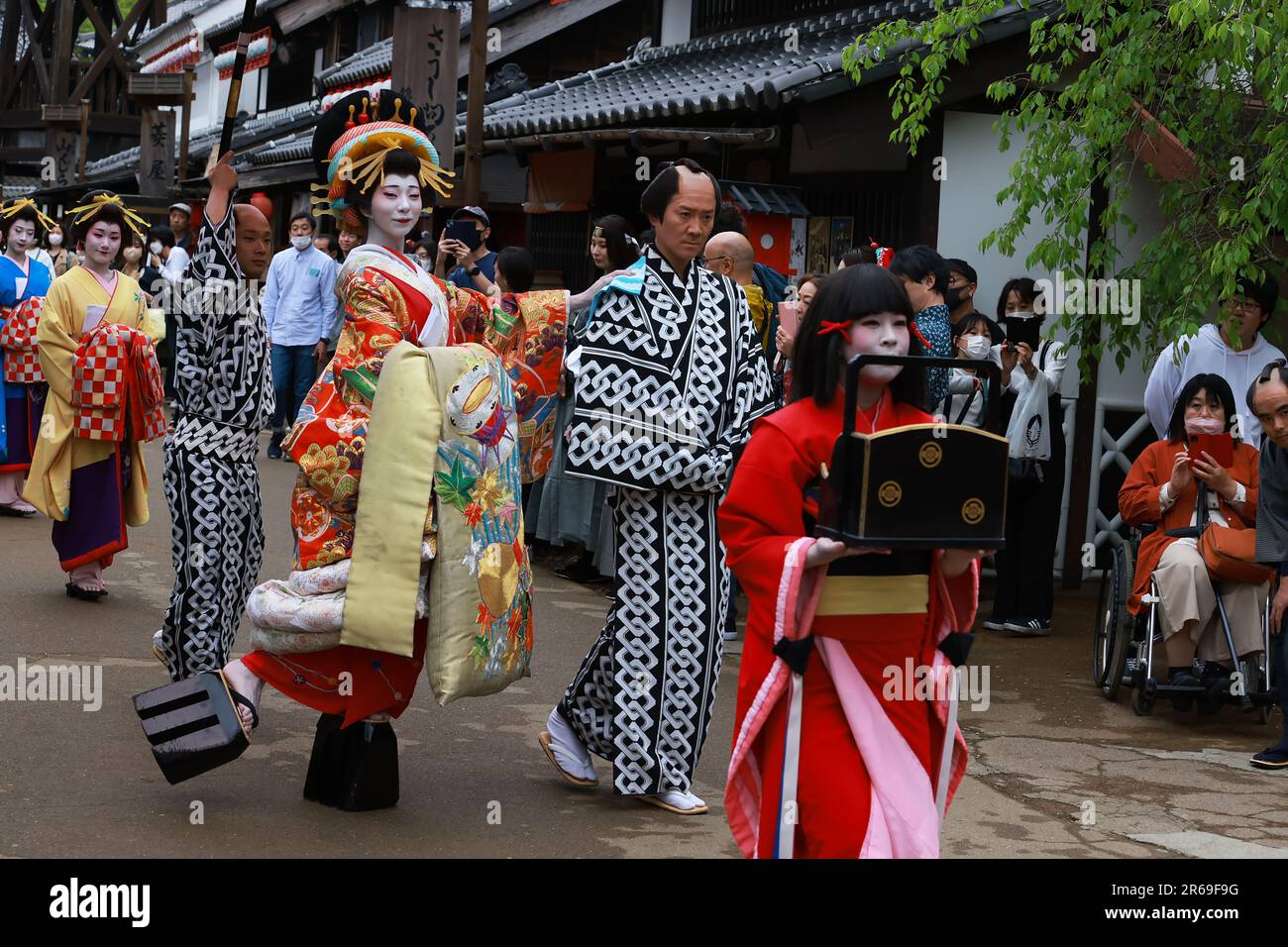Nikko, Japan - May 1 2023: the unidentified artist dress like Geisha in ...