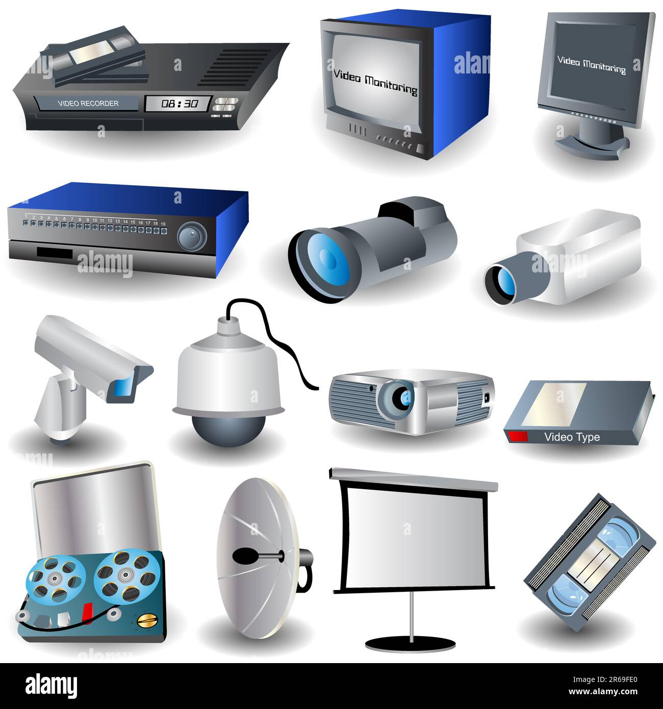 Video beam Stock Vector Images - Alamy