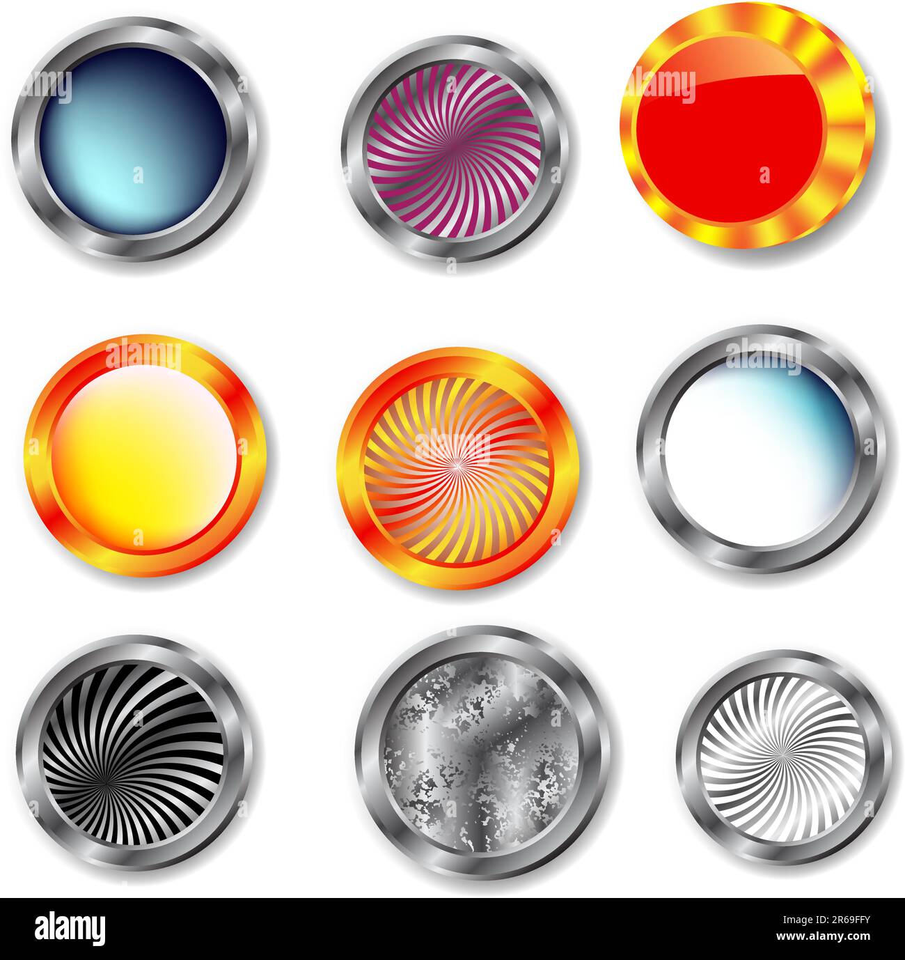 Set of vector glossy buttons Stock Vector Image & Art - Alamy