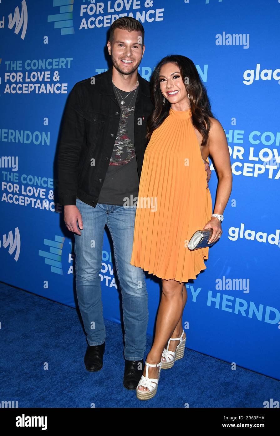 Nashville, USA. 07th June, 2023. Justin Fabus and Julie Grant arriving ...