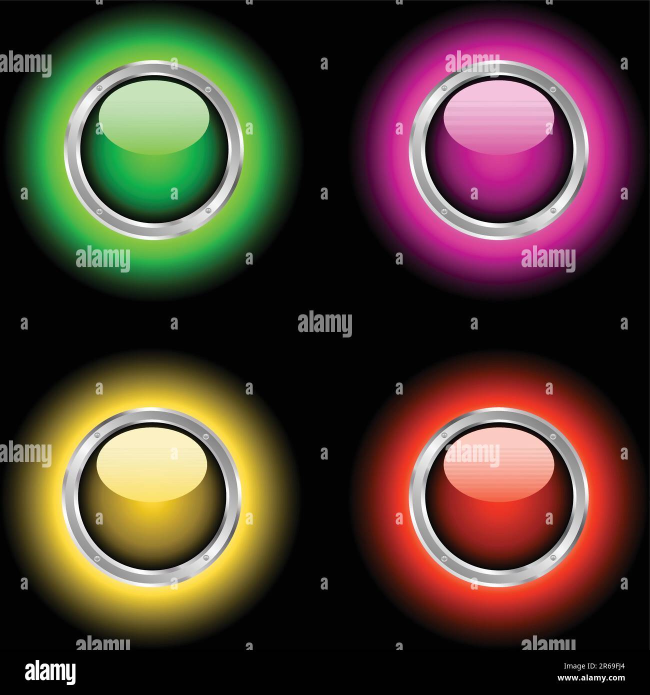 Glowing buttons hi-res stock photography and images - Alamy