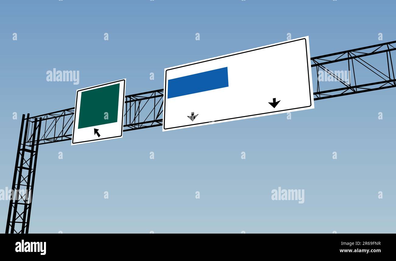 vector illustration of a highway sign Stock Vector Image & Art - Alamy