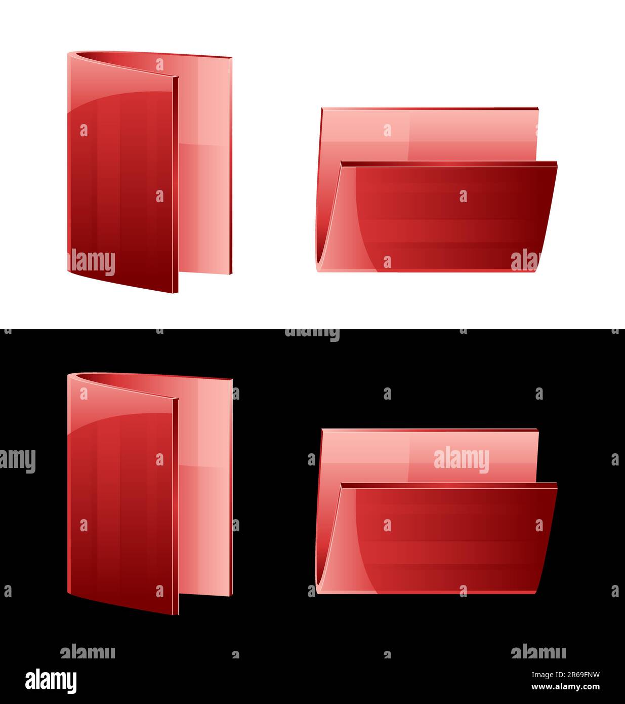 vector icon of a red folder clean Stock Vector Image & Art - Alamy