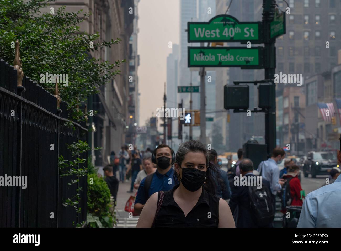 New York New York Usa 7th June 2023 New Smoke From Canadian