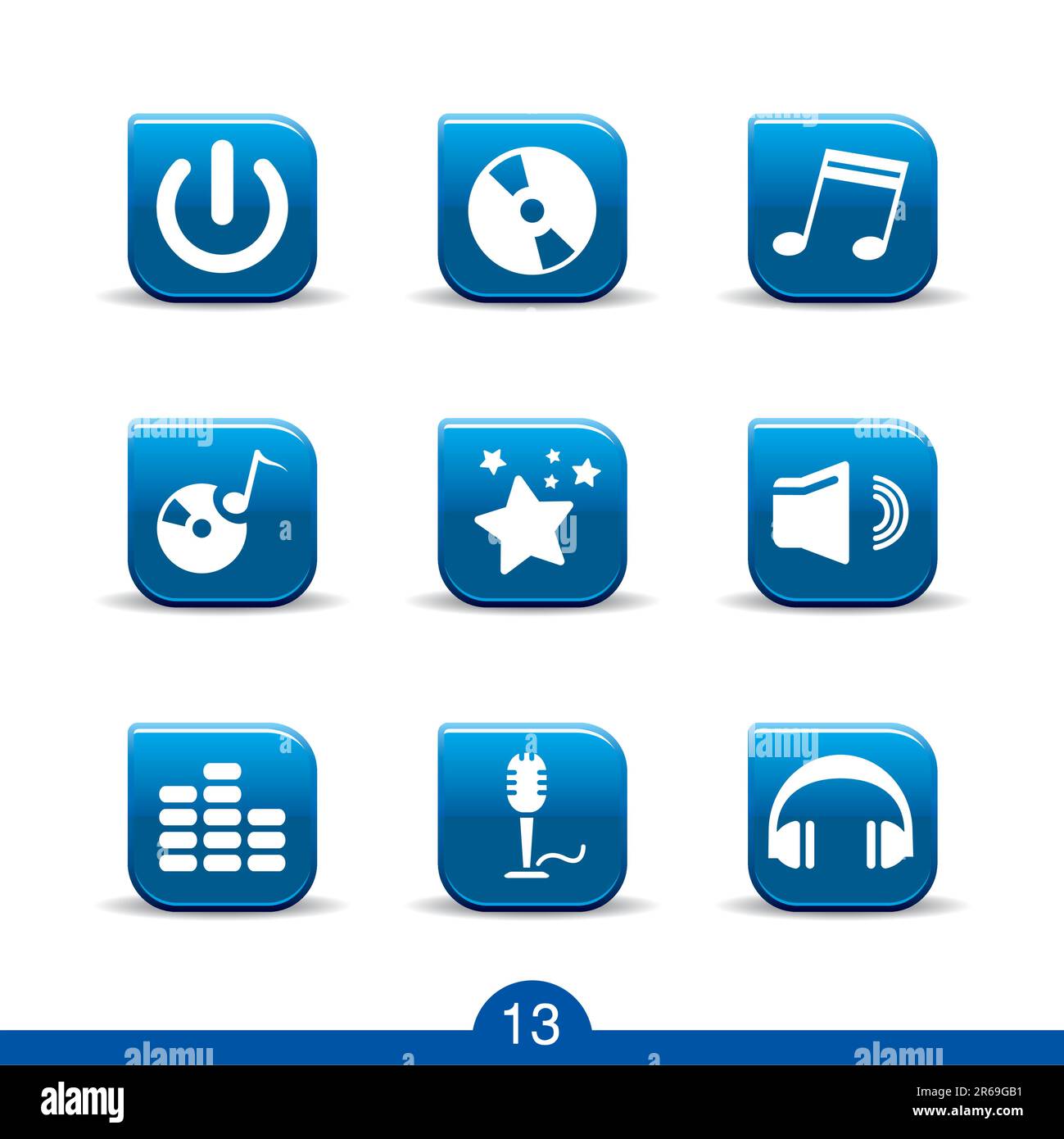 Set of nine music web icons from series Stock Vector Image & Art - Alamy