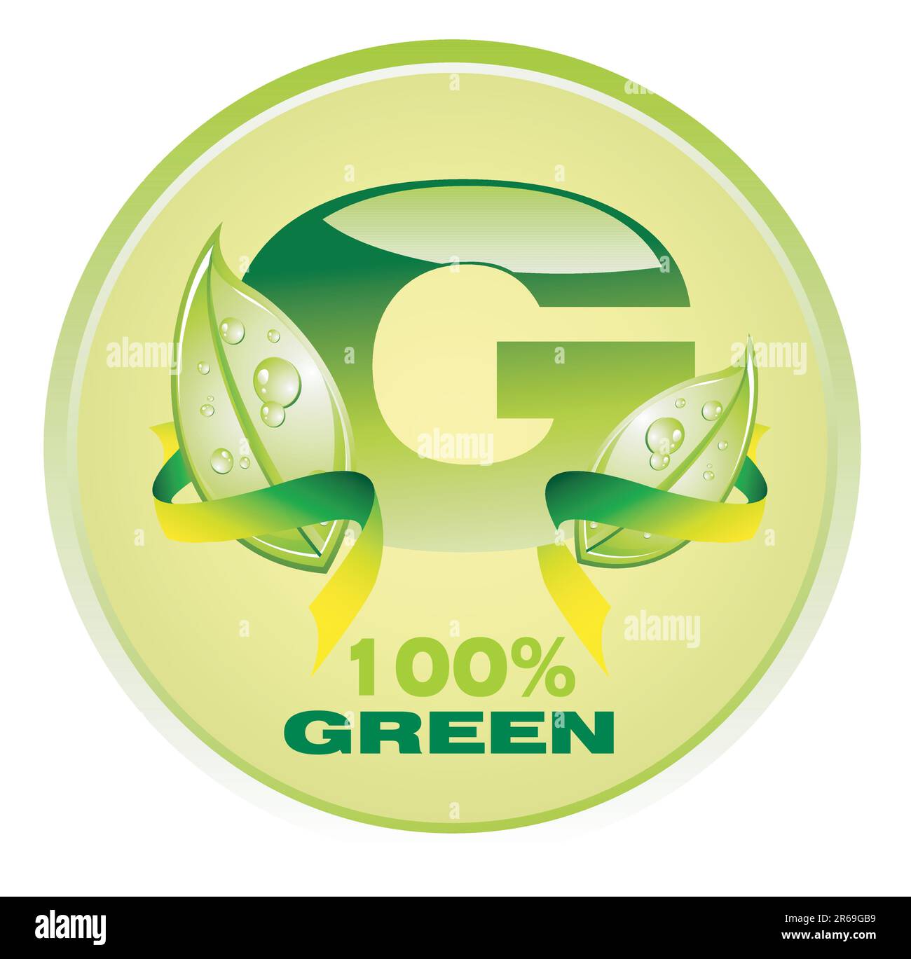Bio and natural symbol tag with green design elements Stock Vector ...
