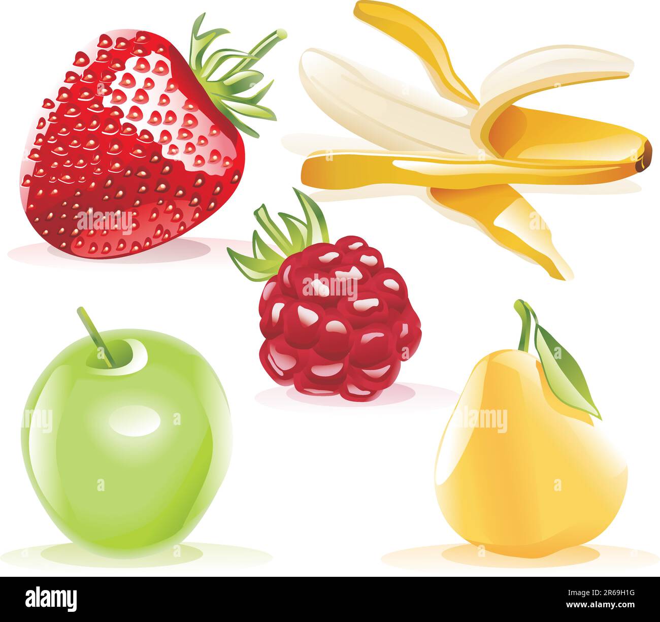 Refreshing summer food Stock Vector Images - Alamy