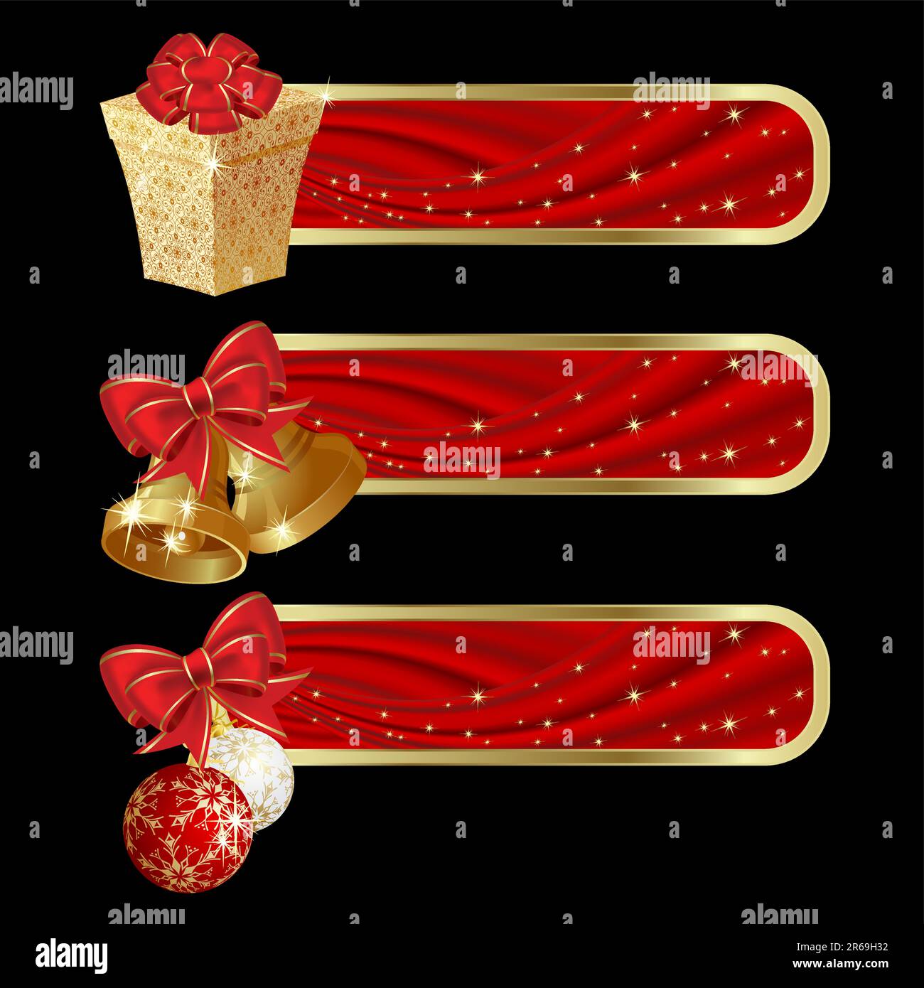 Red silk cloth set Stock Vector Images - Alamy