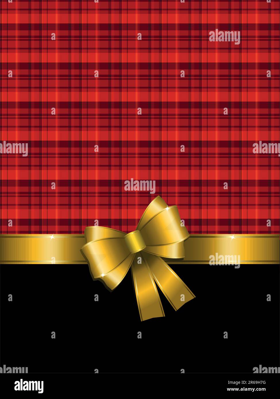 christmas background with gold bow Stock Vector Image & Art - Alamy
