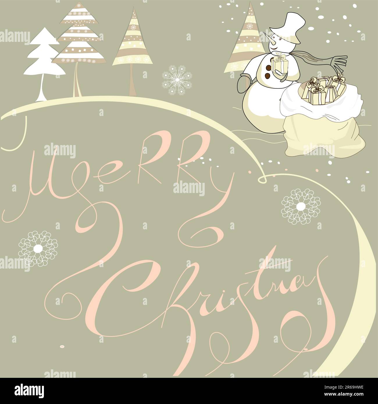 Girl christmas hat Stock Vector Images - Alamy