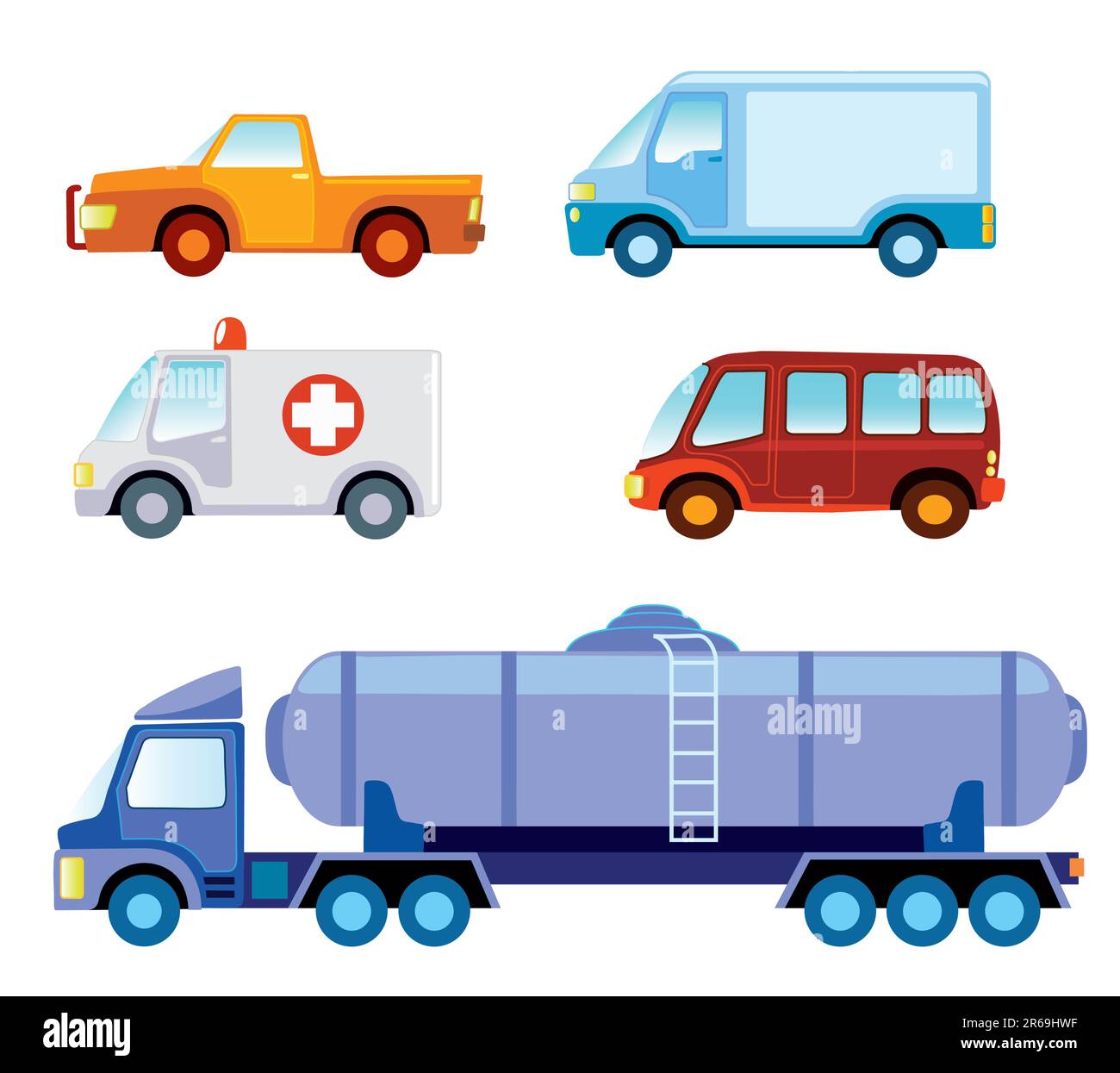 Set of various funny toy cars - vector illustration Stock Vector Image ...