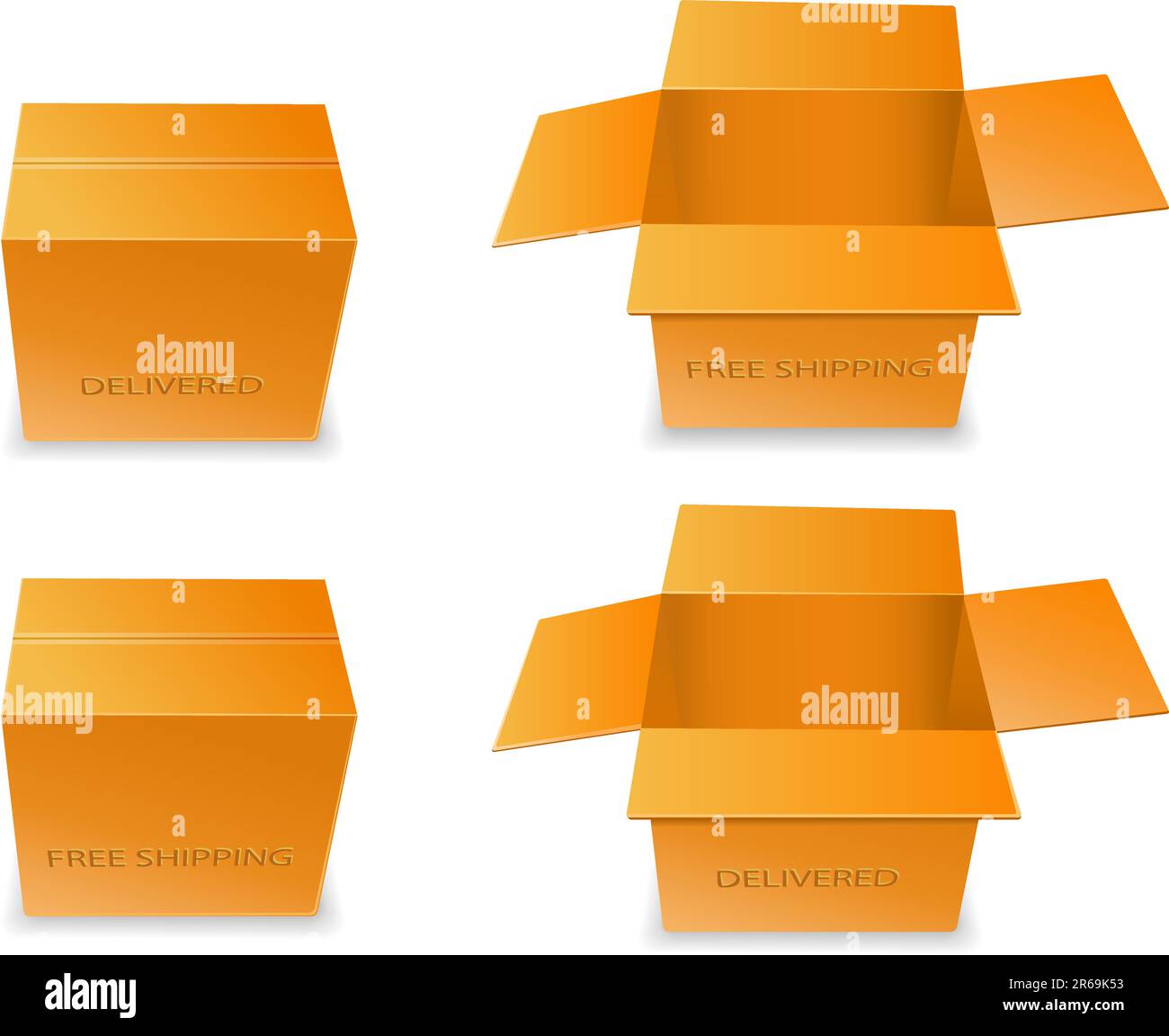 shipping container icon set isolated on white background Stock Vector ...