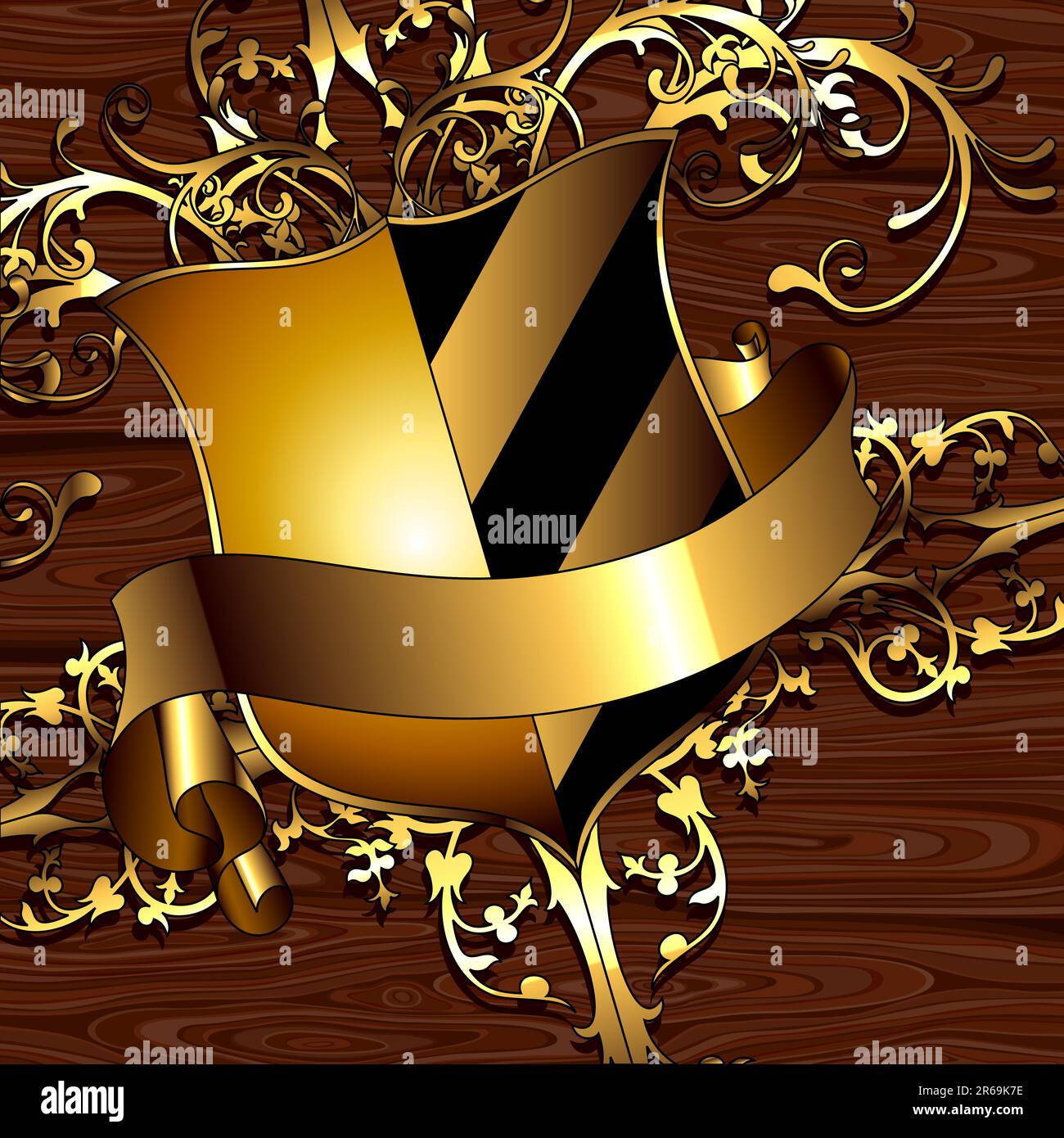 Shield sign board wood shield hi-res stock photography and images - Alamy