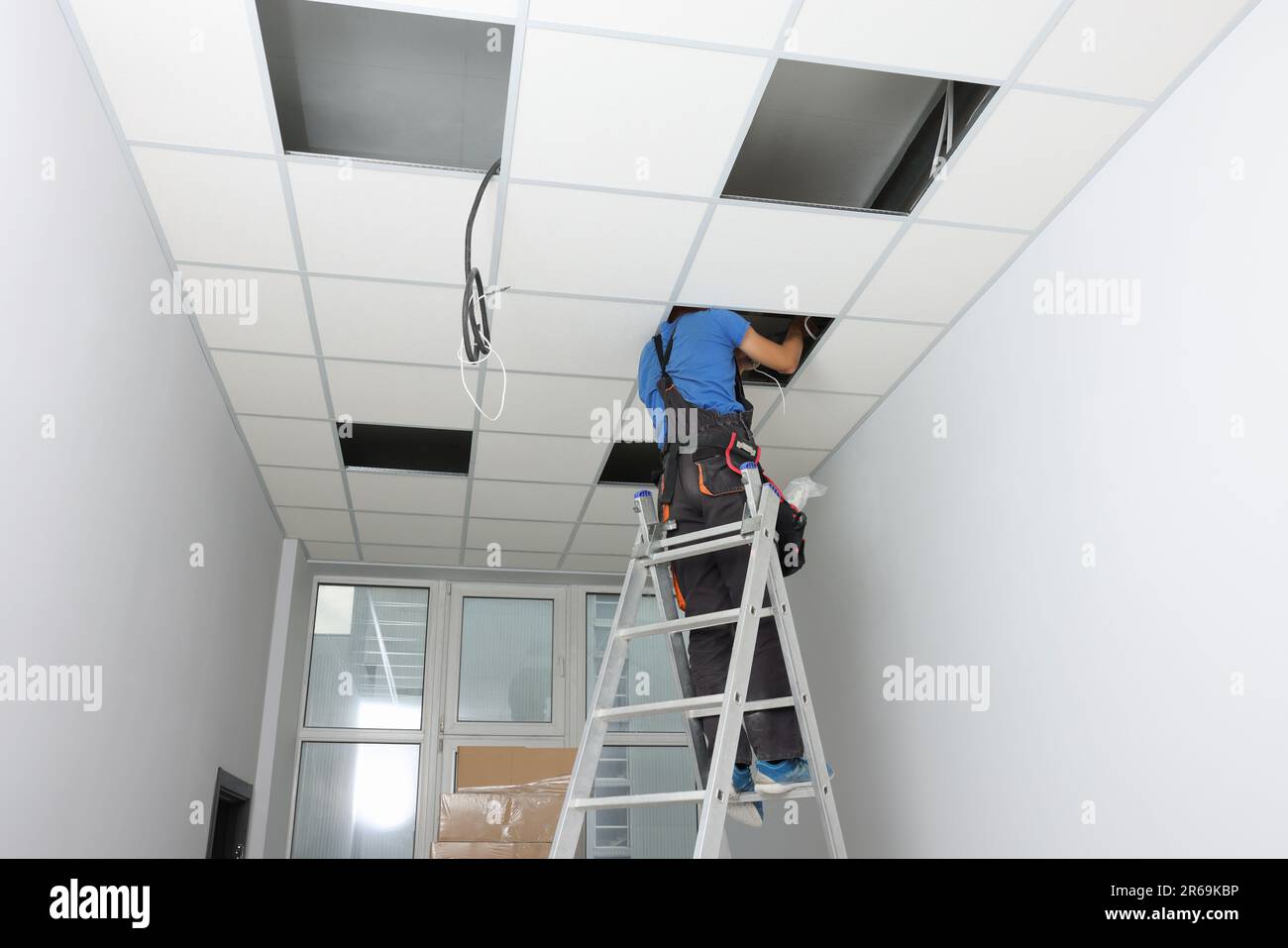 Electrician office ladder hi-res stock photography and images - Alamy