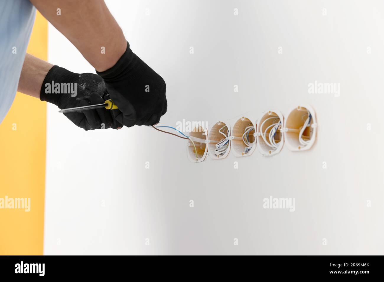 Button for installing hi-res stock photography and images - Alamy