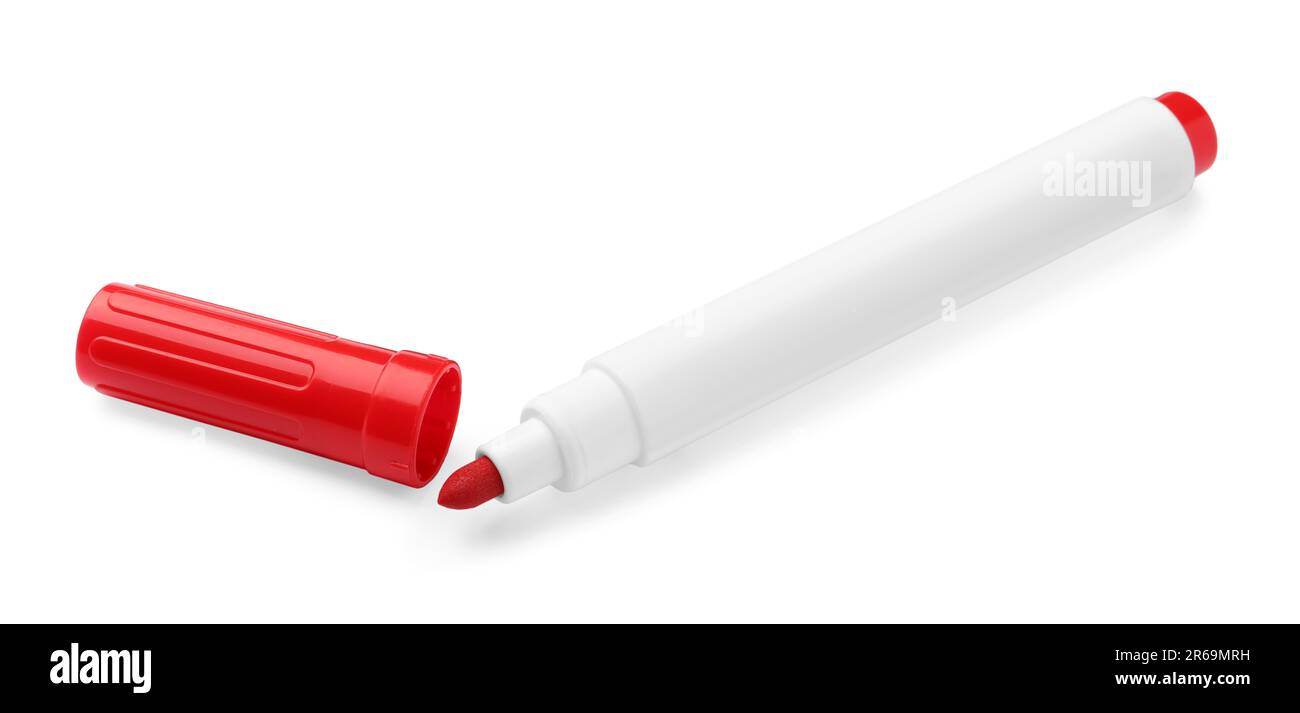 Red highlighter marker cap Cut Out Stock Images & Pictures - Alamy