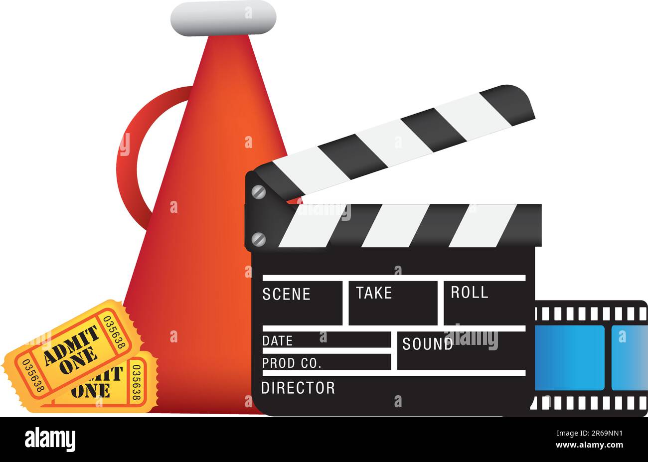 movie, film and cinema, entertainment colour illustration Stock Vector ...
