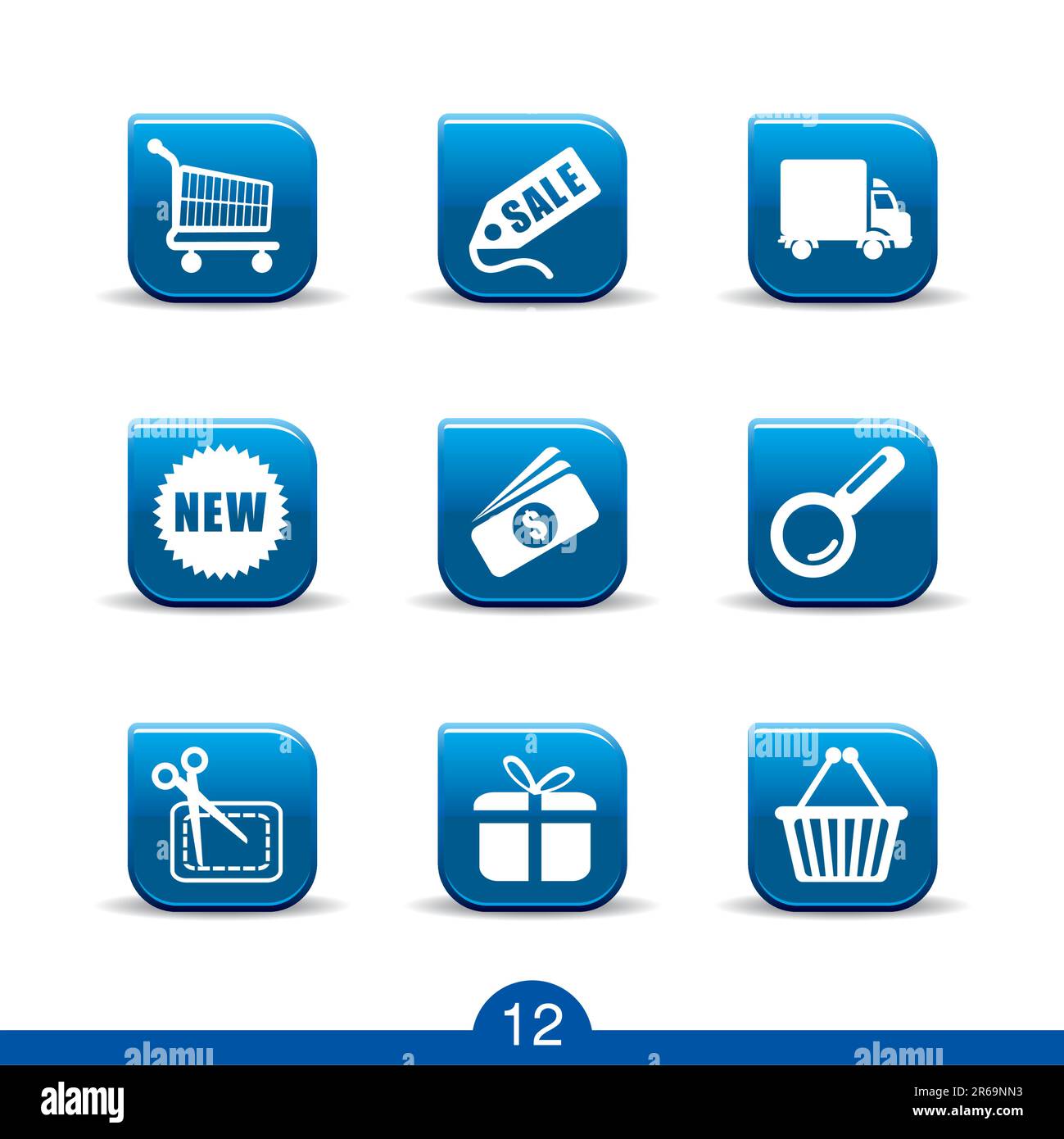Set of nine shopping web icons from series Stock Vector Image & Art - Alamy