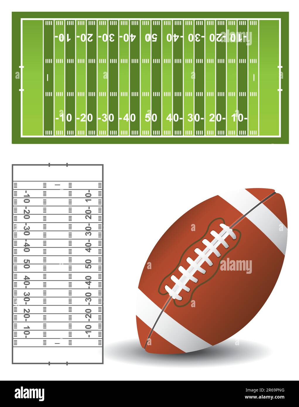American football, field and outline set Stock Vector Image & Art - Alamy