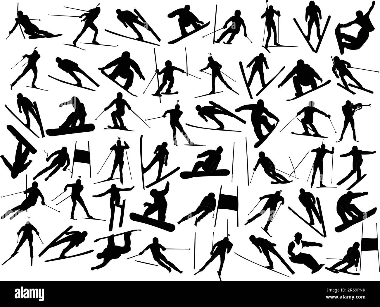 Winter activity sport Cut Out Stock Images & Pictures - Alamy