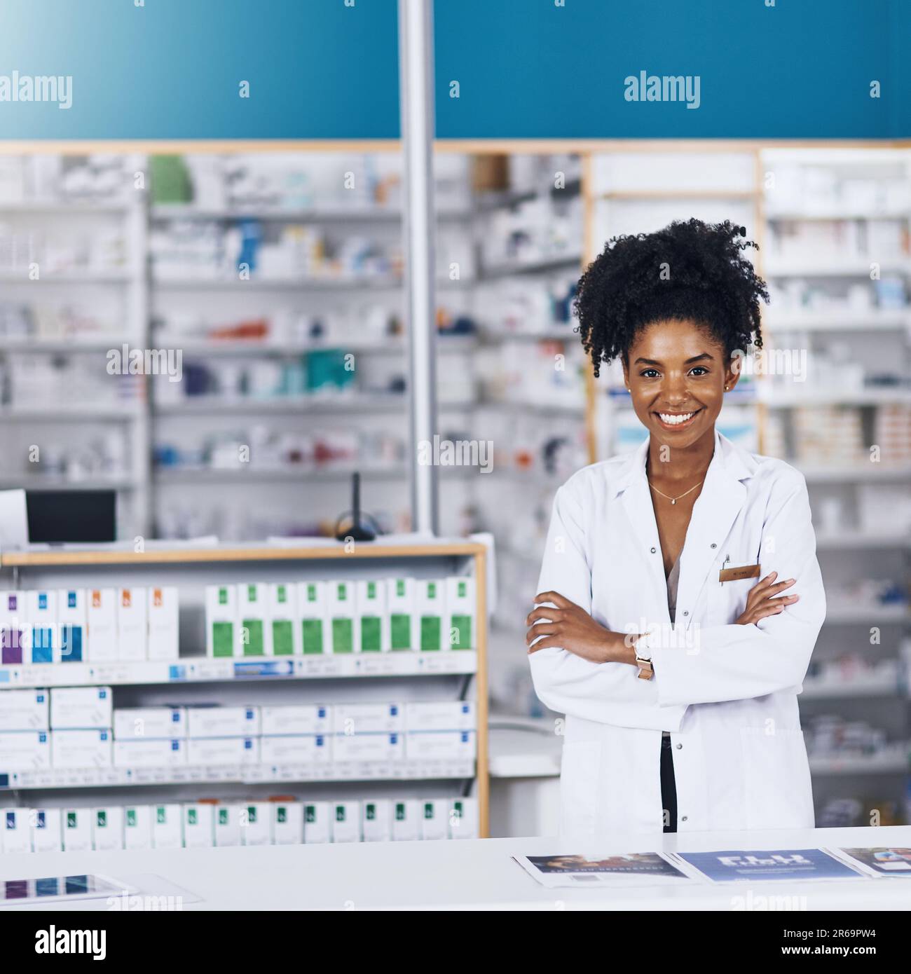 The expert in all thing medicinal. Portrait of a female pharmacist ...