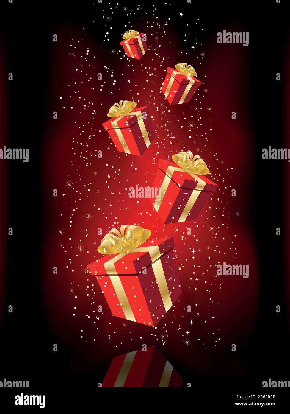 Falling gifts Stock Vector Images - Alamy