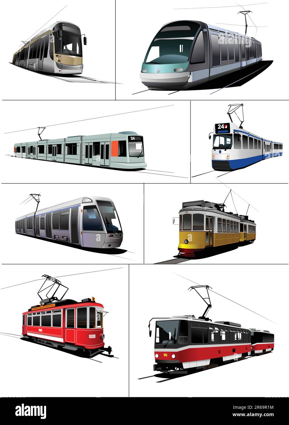 City transport. Tram. Vector illustration Stock Vector Image & Art - Alamy