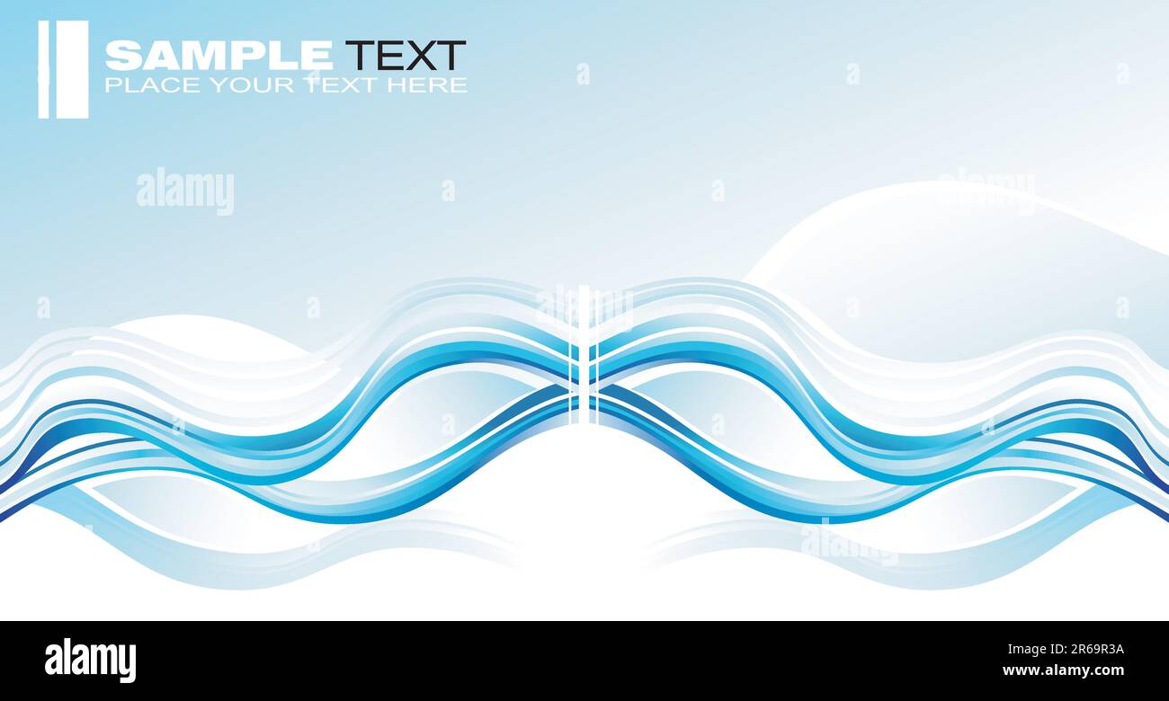 Business or corporate Card with concept waves graphics Stock Vector ...
