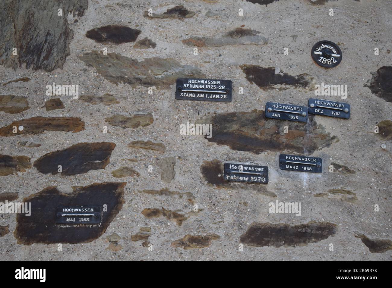 Flood level markers hi-res stock photography and images - Alamy