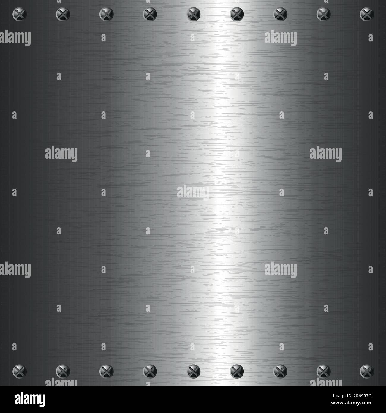 Brushed metal plate texture background with screws Stock Vector Image ...