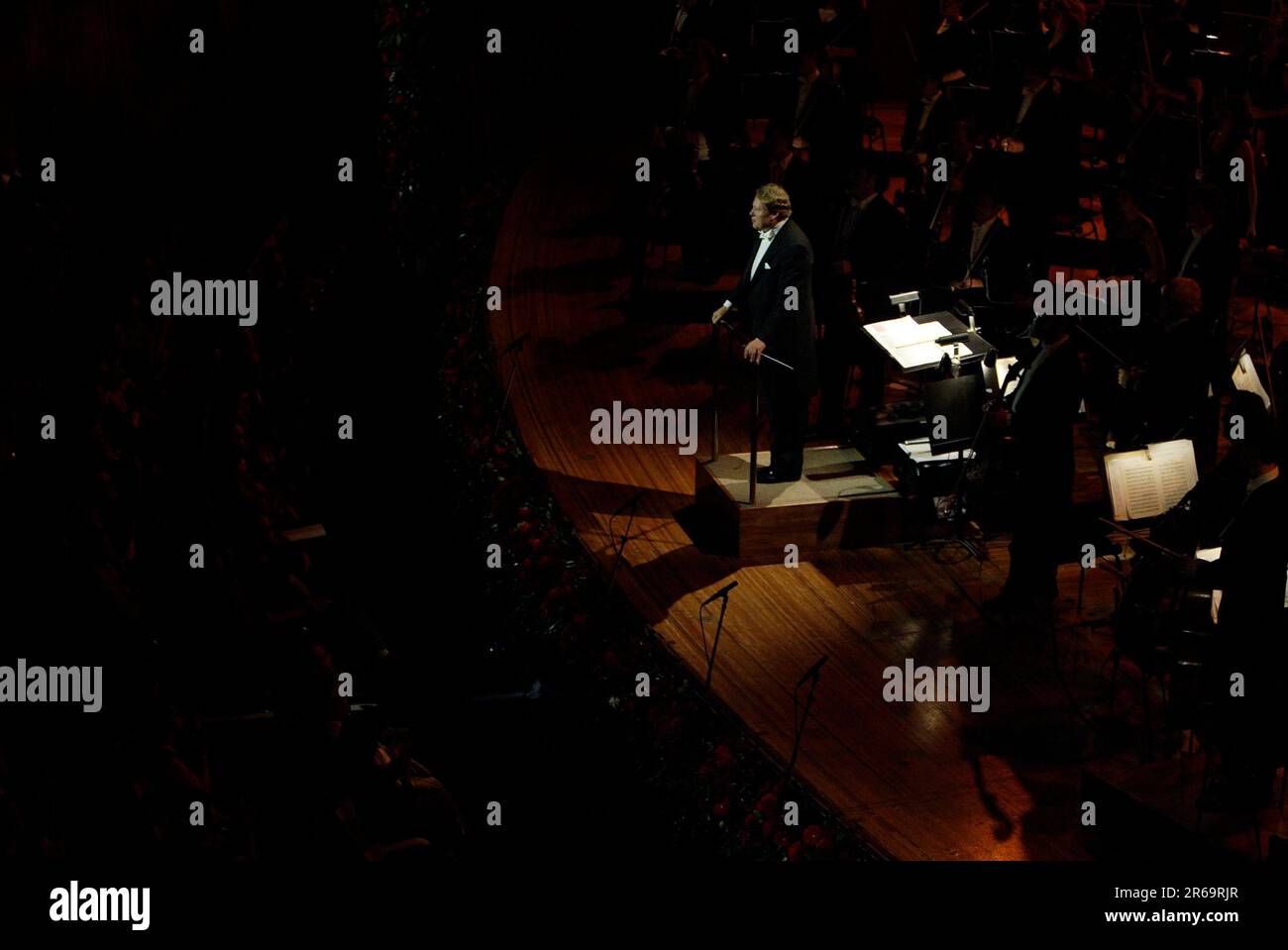 Conductor Richard Hickox, CBE, with the Australian Opera And Ballet ...