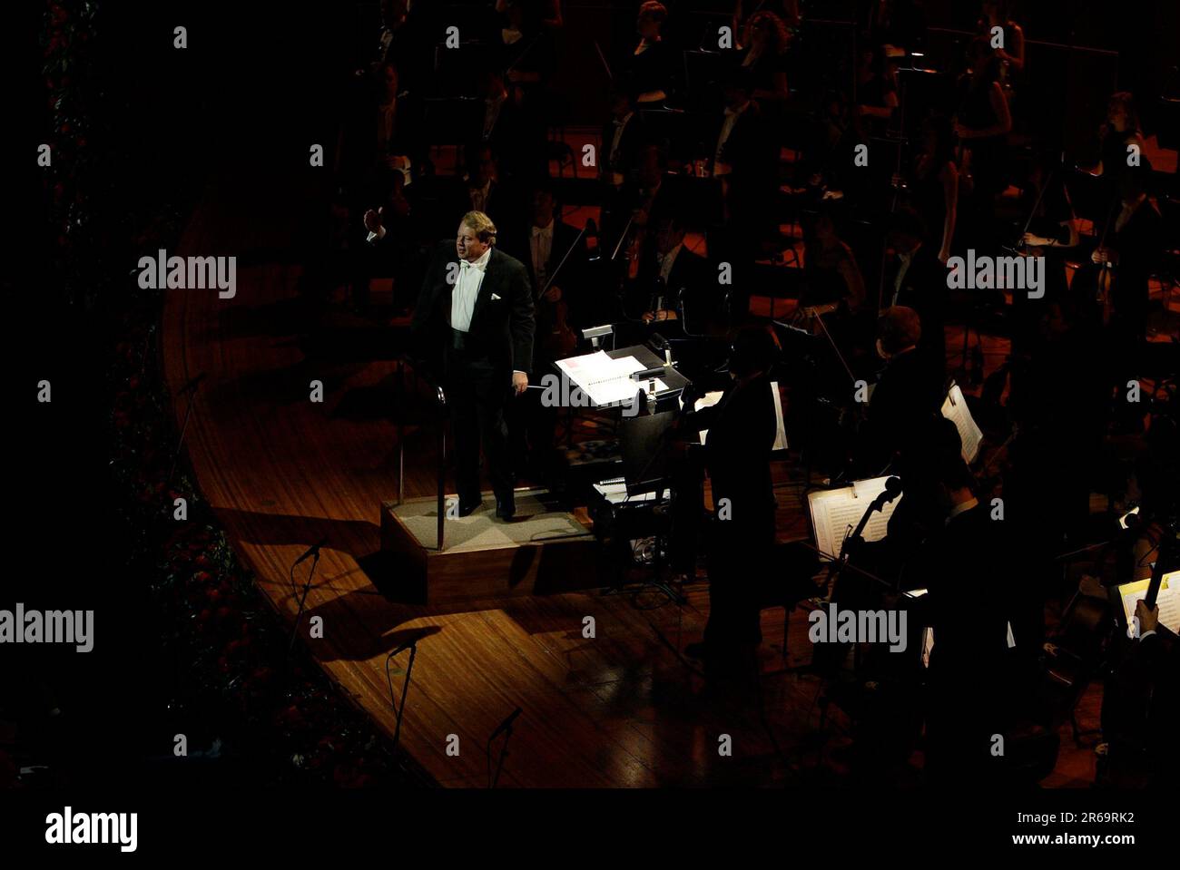 Conductor Richard Hickox, CBE, with the Australian Opera And Ballet ...