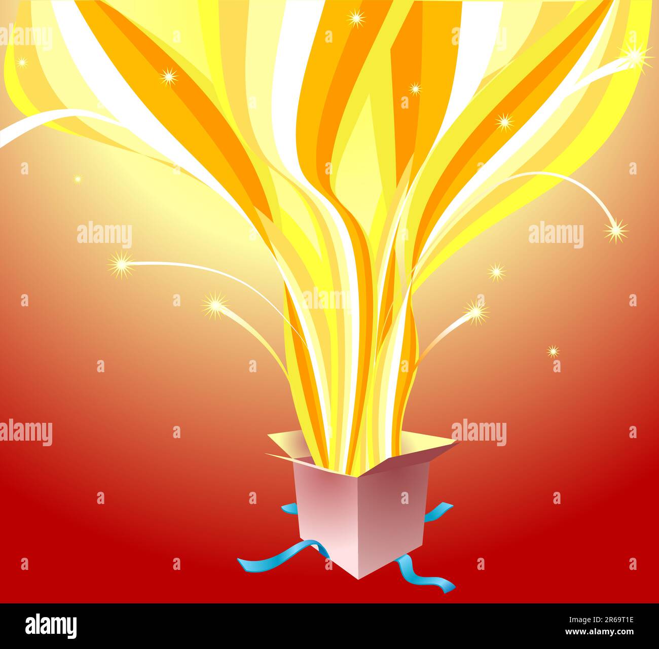 Opening box magic gift Stock Vector Images - Alamy