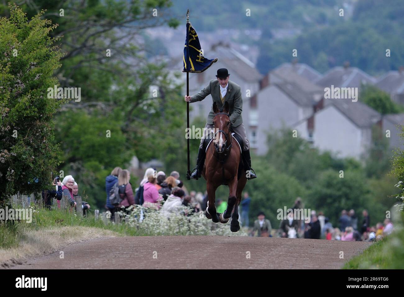 Hawick, UK. 08th June, 2023. Thursday 08 June 2023. Hawick Common ...