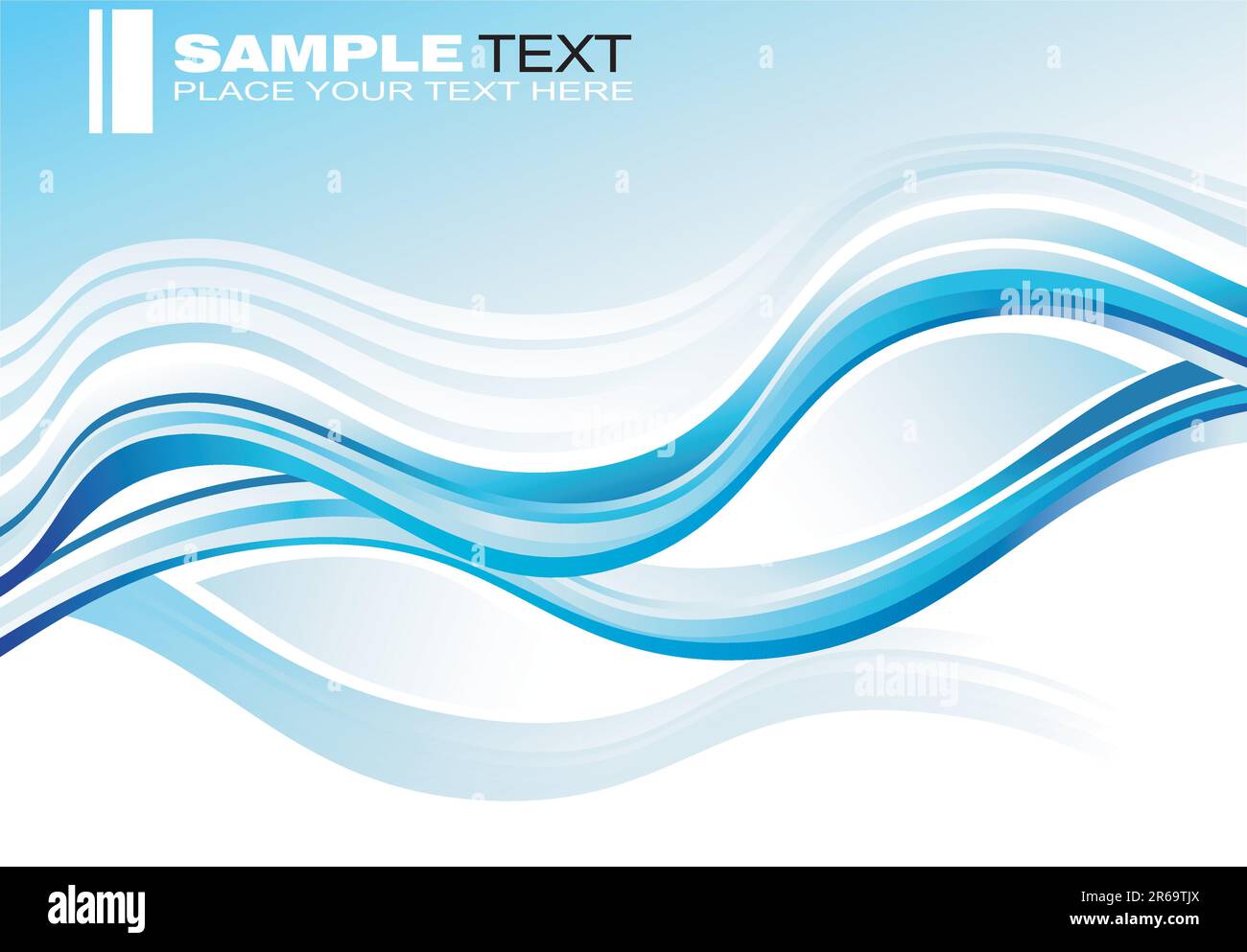 Business or corporate Card with concept waves graphics Stock Vector ...