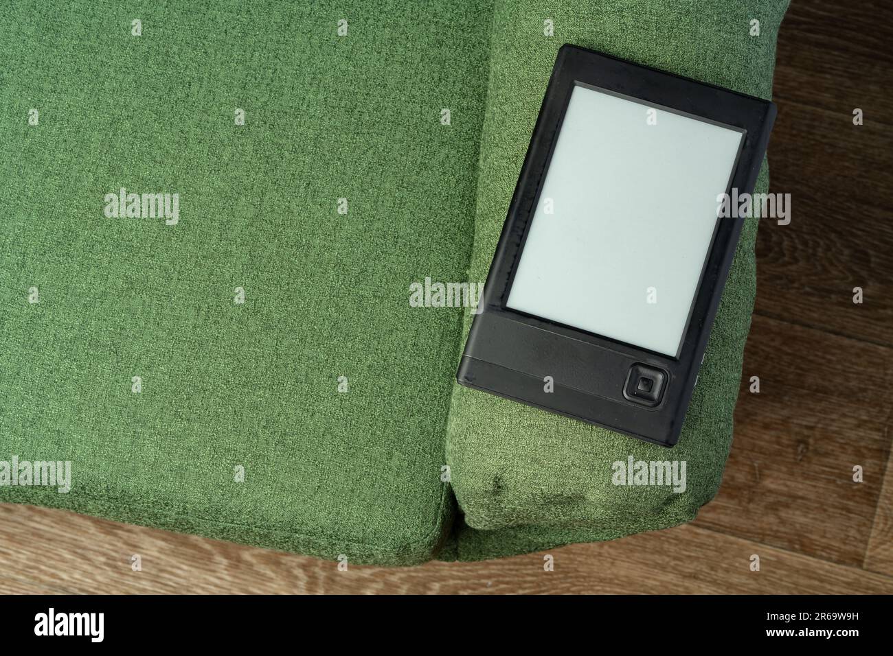 Electronic book reader device top view copy space Stock Photo - Alamy