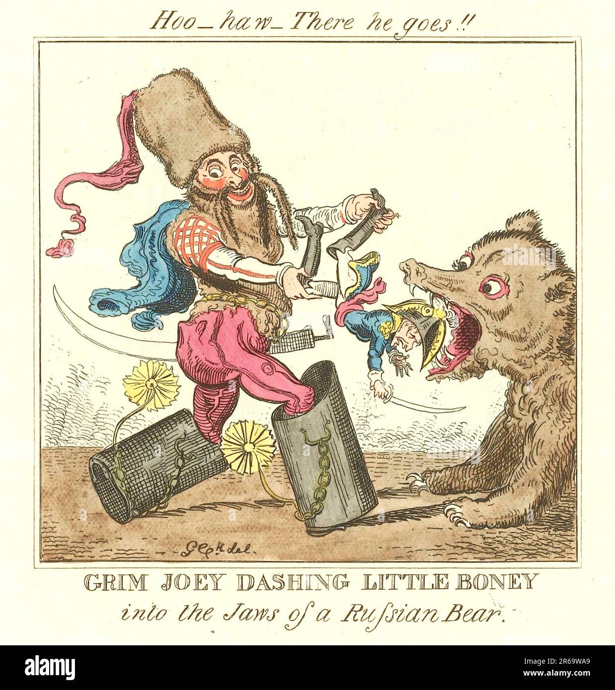 "Hoo -- haw -- There he goes! : Grimy Joey Dashing Little Boney : into ...