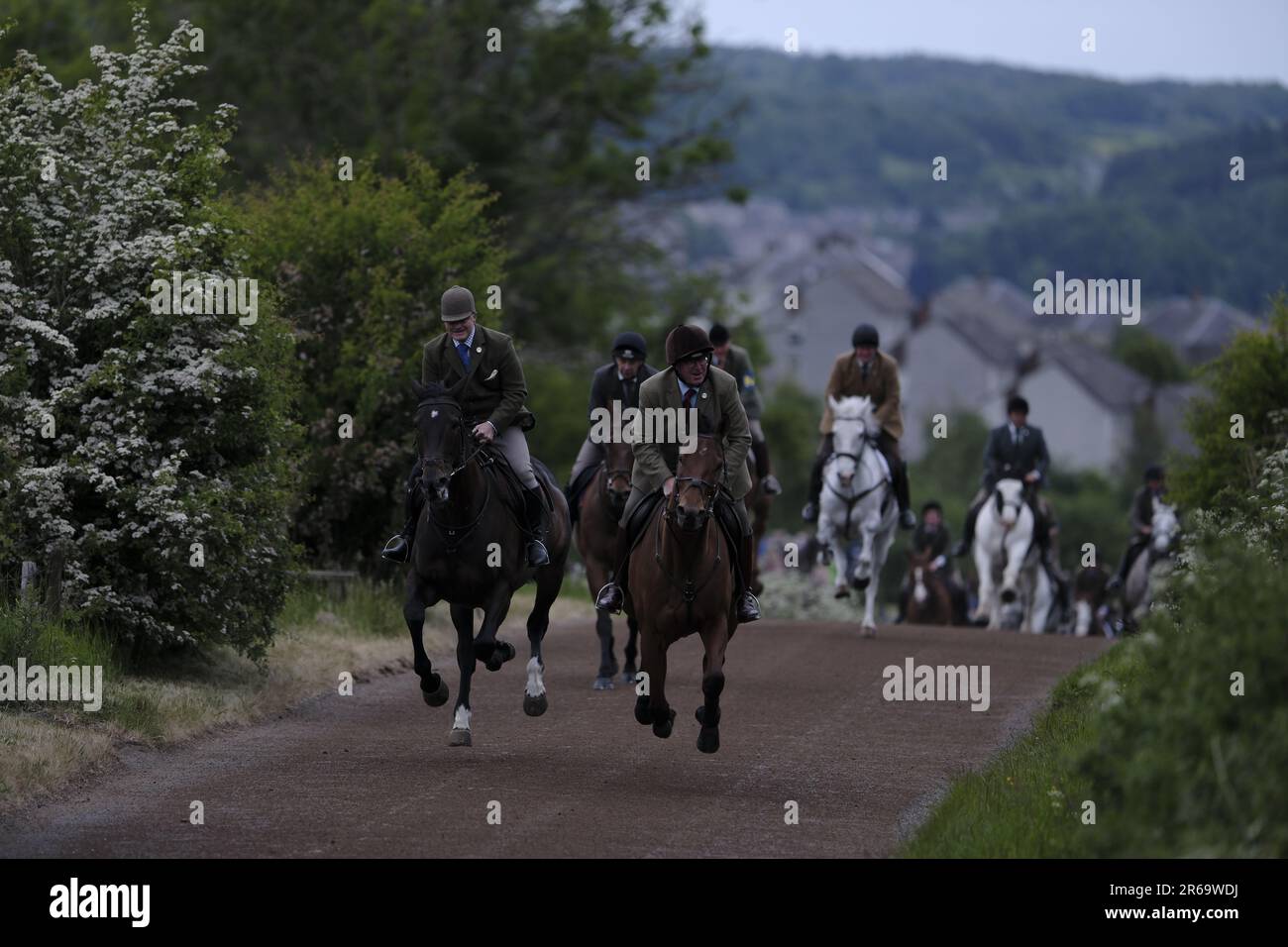 Hawick, UK. 08th June, 2023. Thursday 08 June 2023. Hawick Common ...