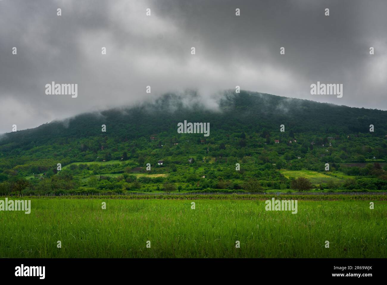 Eged mountain from Hungary before storm Stock Photo - Alamy