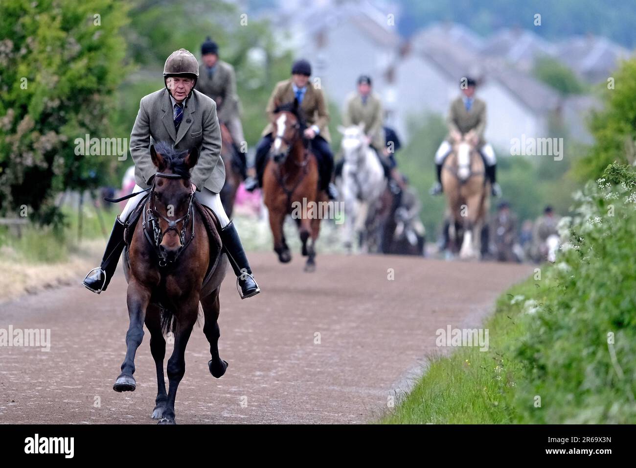 Hawick, UK. 08th June, 2023. Thursday 08 June 2023. Hawick Common ...